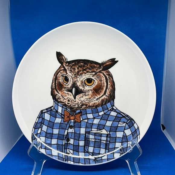 West Elm | Dining | West Elm Rachel Kozlowski Dapper Owl Plate Guc ...
